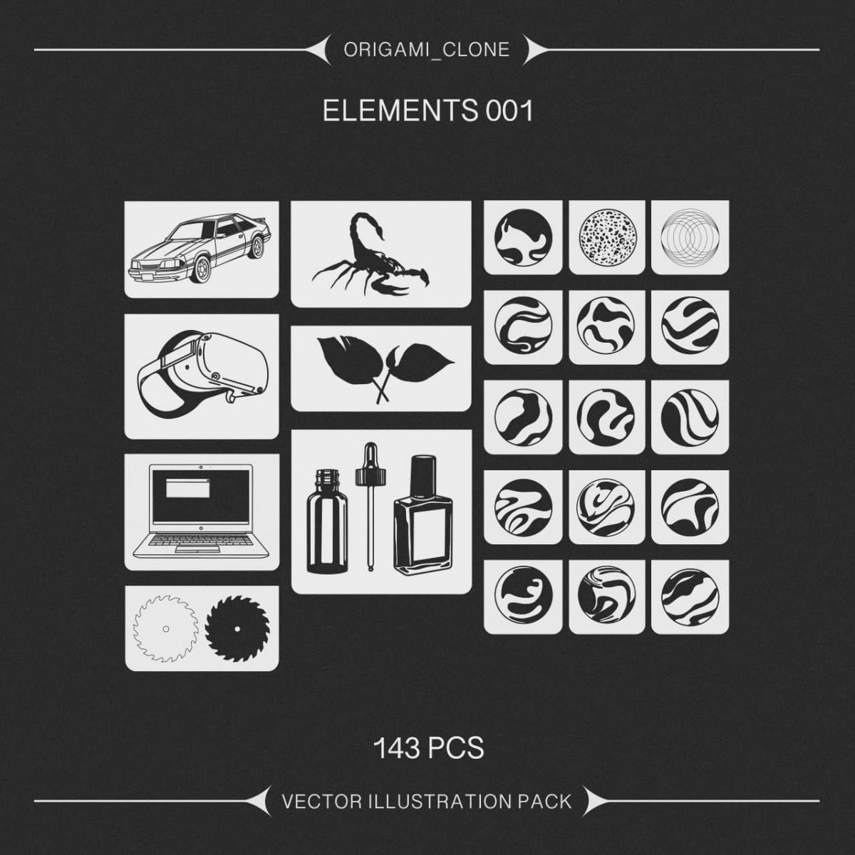 Elements 001 Vector Pack | Studio Innate | Graphics