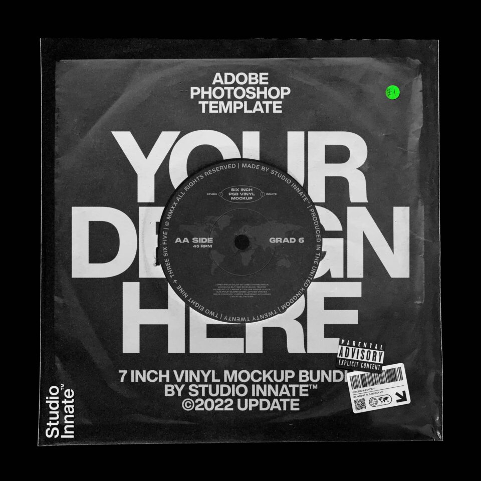 7-Inch Vinyl Mockup | Showcase Your Album Artwork