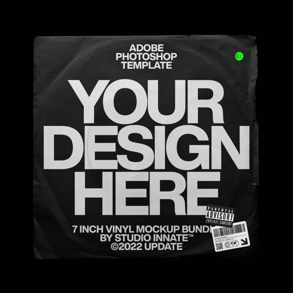 7-Inch Vinyl Mockup | Showcase Your Album Artwork