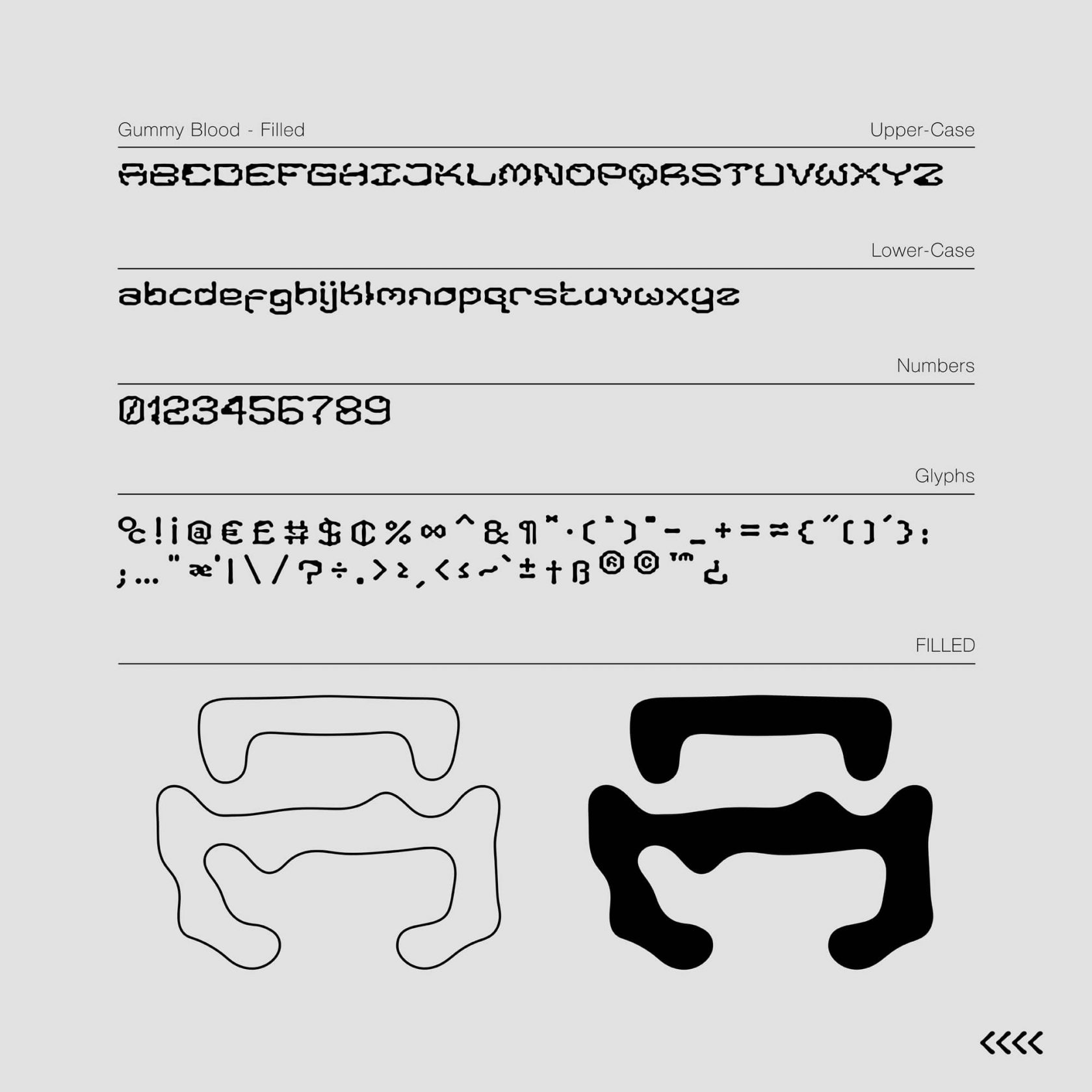 Gummy Blood Typeface | Other Minerals | Studio Innate | Halloween