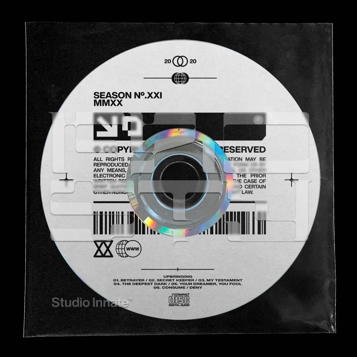 Frosted Disc Sleeve Mockup | Plastic CD Case | Mockup