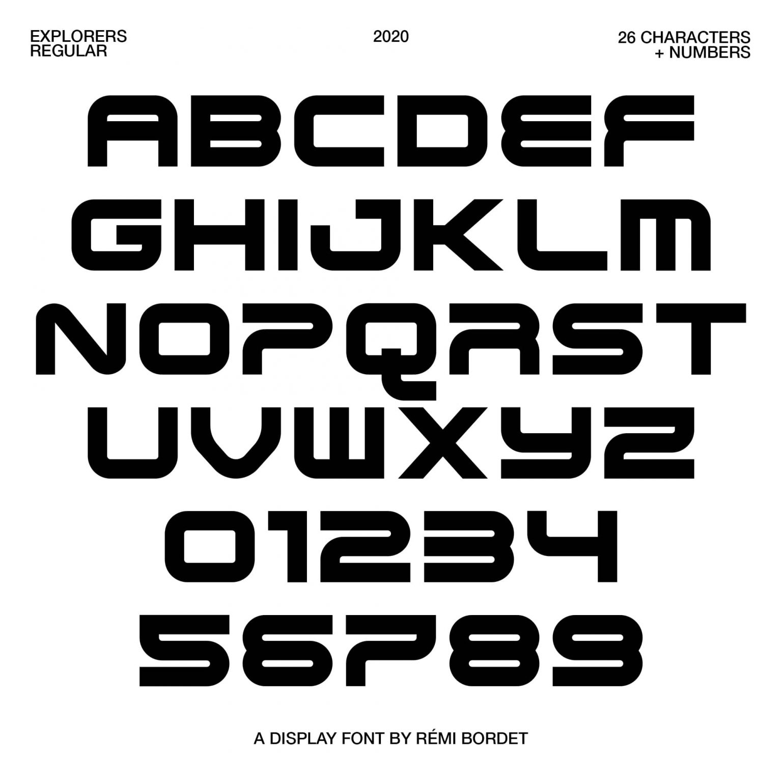 Explorers Display Font | Remi Bordet | Font Download | Studio Innate