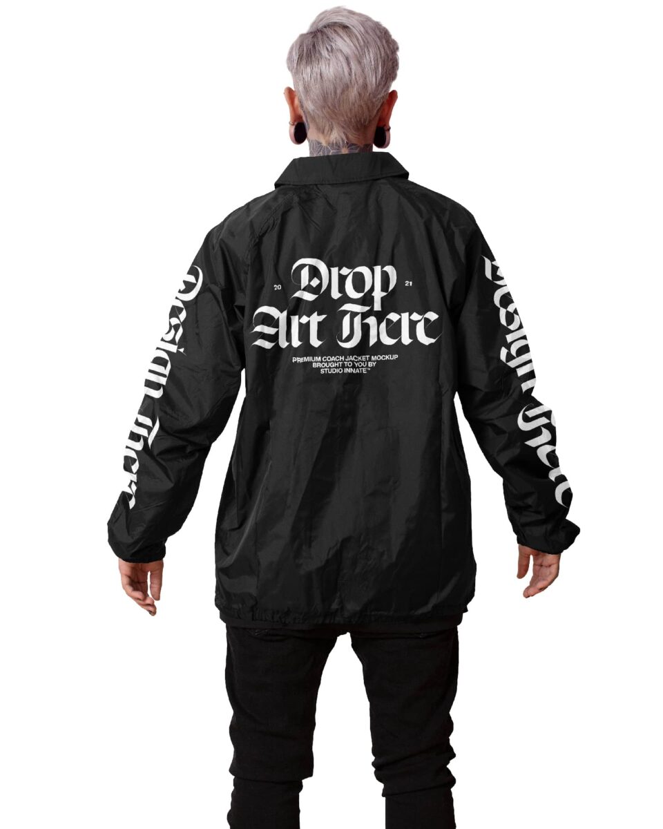 Coach Jacket Mockup | Studio Innate | Streetwear Brand