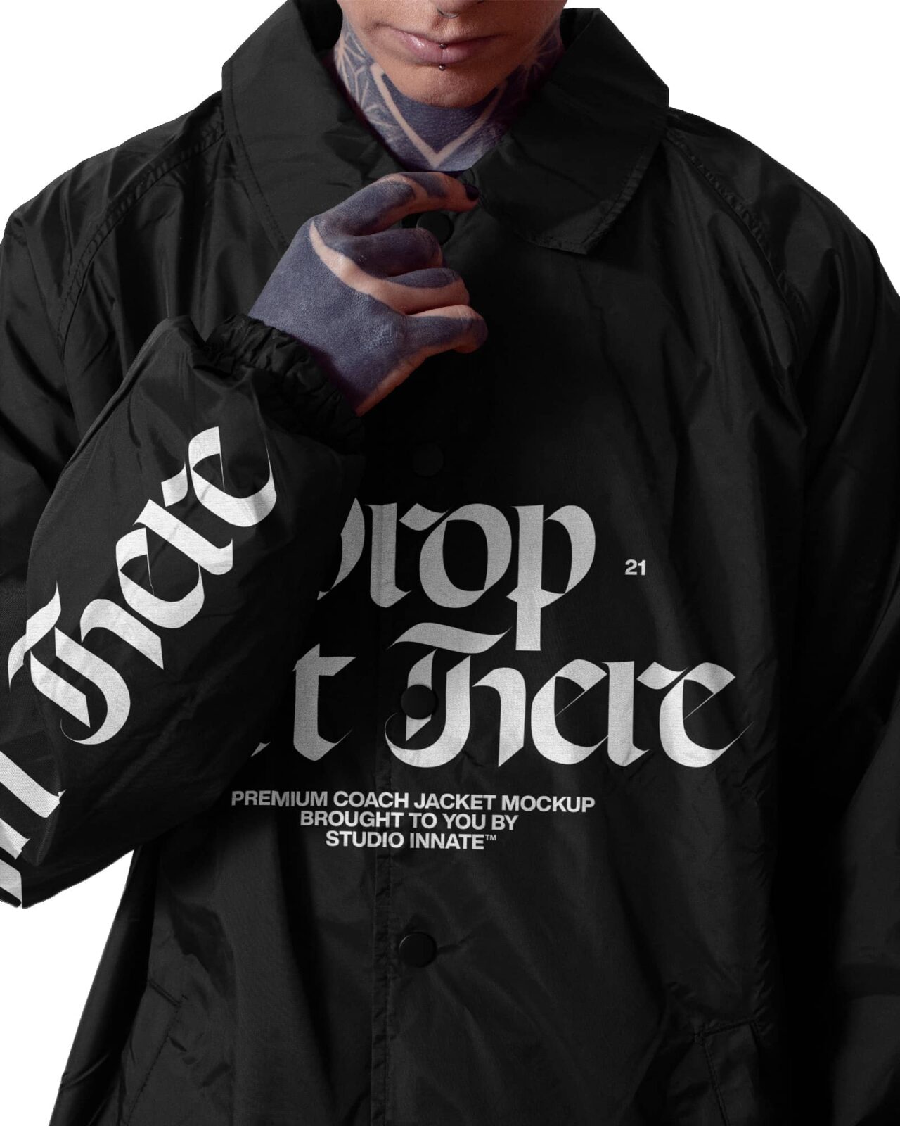 Coach Jacket Mockup | Studio Innate | Streetwear Brand