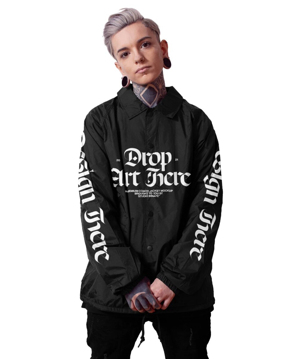Coach Jacket Mockup | Studio Innate | Streetwear Brand