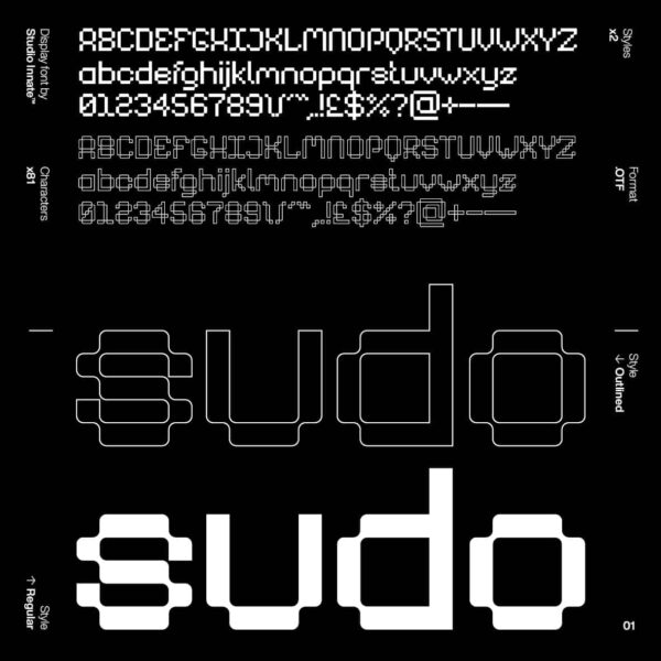 Sudo Display Font | Modern Font | Font Download | Studio Innate