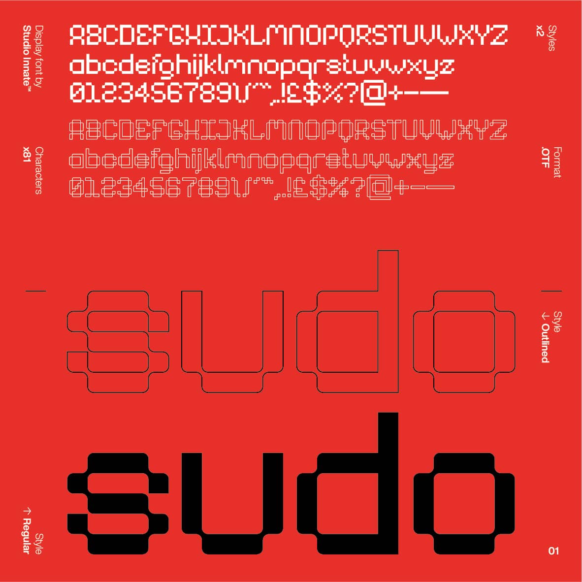 Sudo Display Font | Modern Font | Font Download | Studio Innate