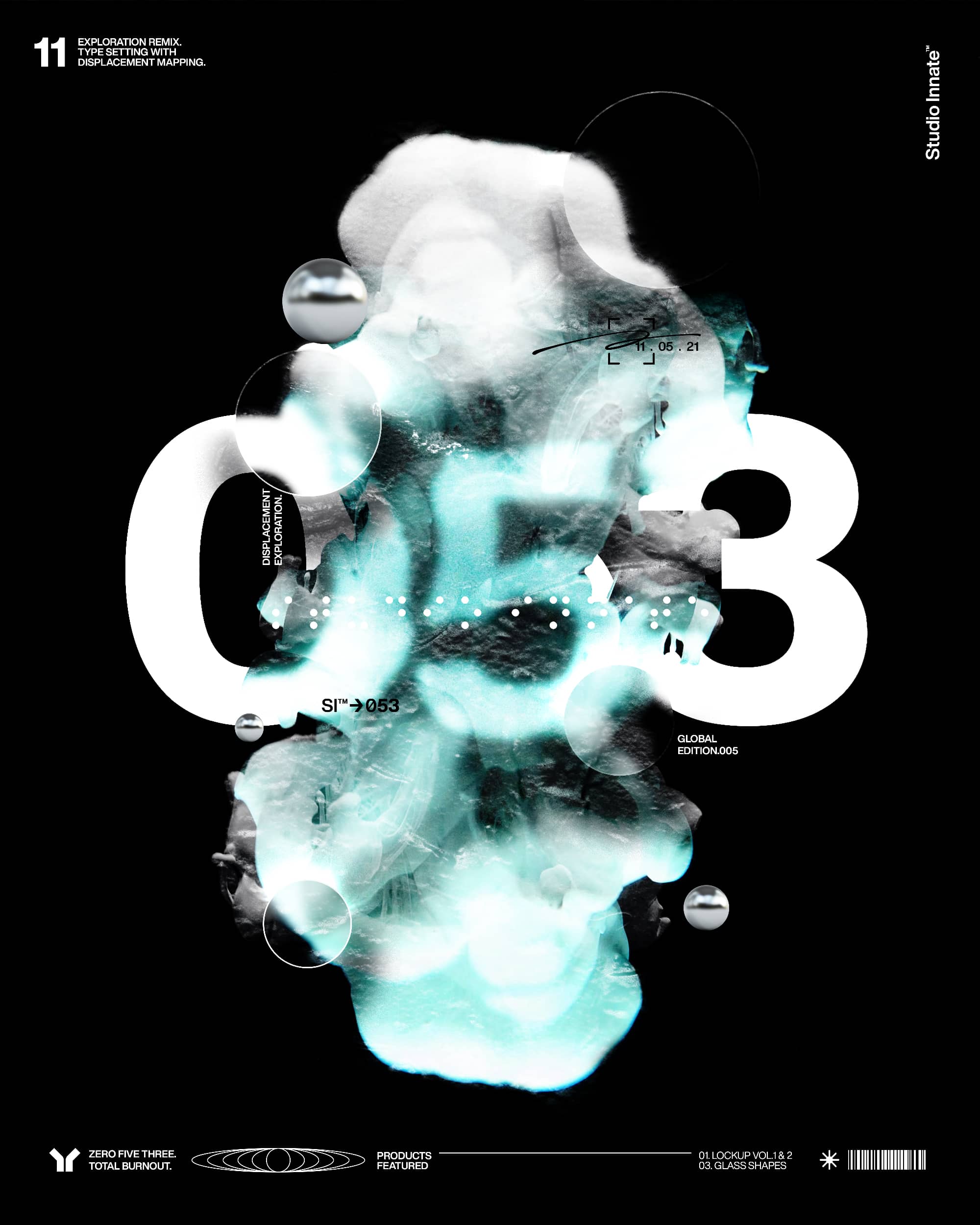 Glass Shapes Vol.2 design pack | Textures for Creative Projects