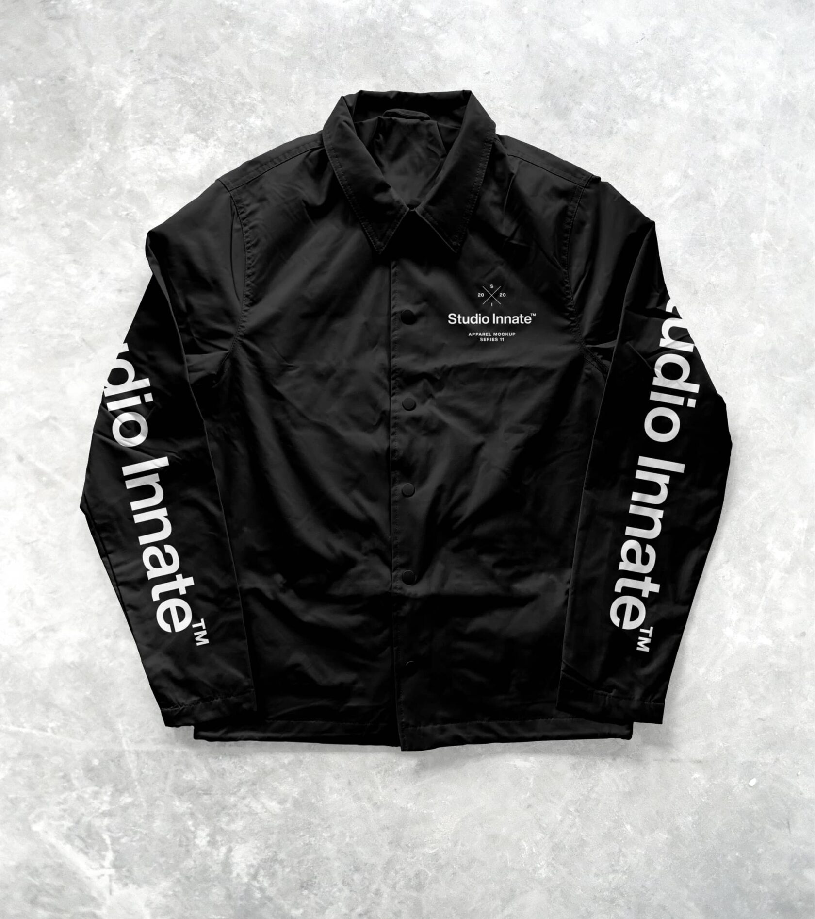 Coach Jacket Mockup | Photoshop Mockup | Studio Innate