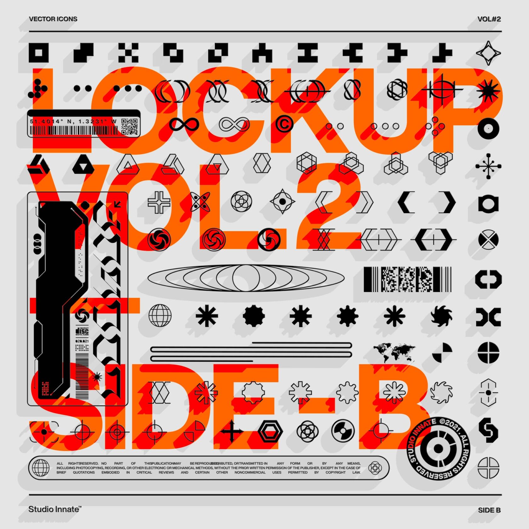 Lockup Vector Pack Vol.2 | 230 Outlined Vector Graphics