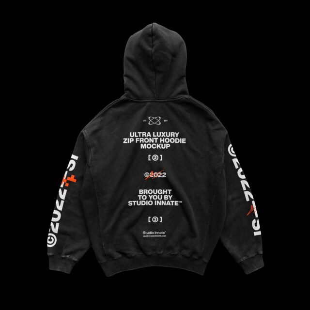 Effortless Clothing Design Showcase | Zip-Front Hoodie Mockup
