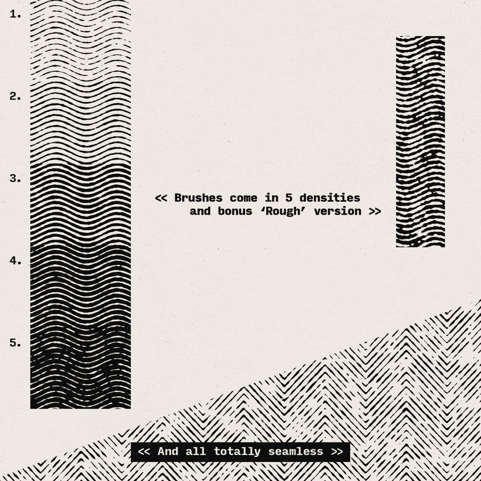 Vintage Halftone Patterns and Brushes | Studio Innate