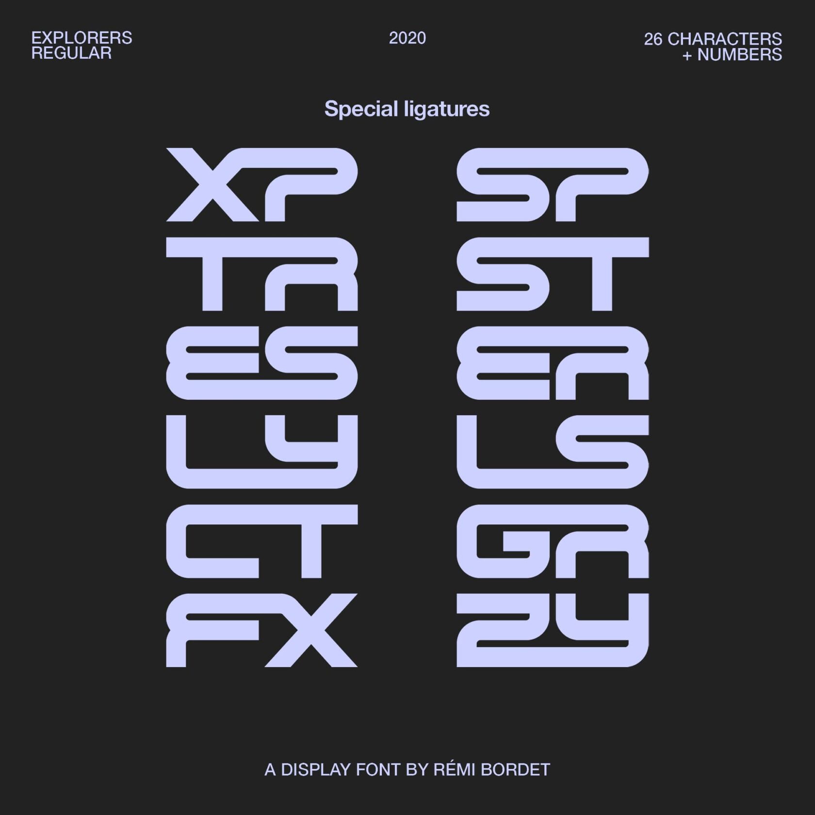 Explorers Display Font | Remi Bordet | Download | Studio Innate