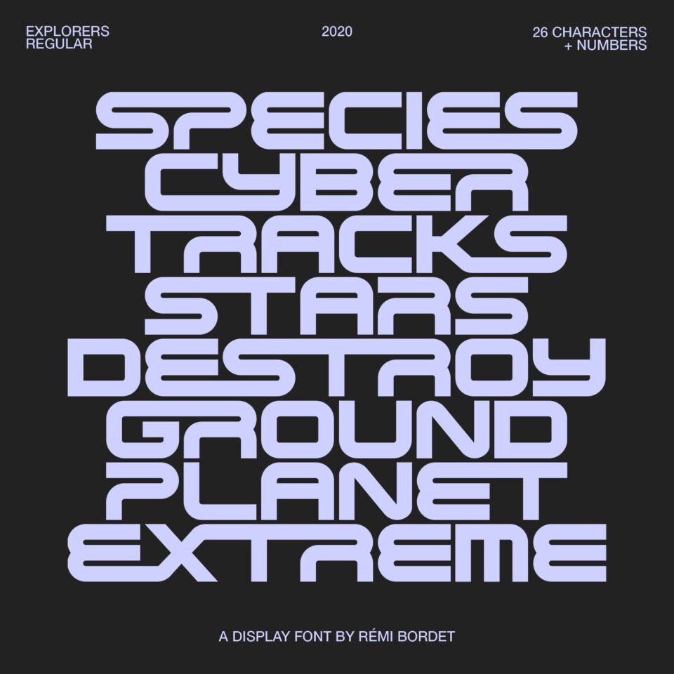 Explorers Display Font | Remi Bordet | Download | Studio Innate