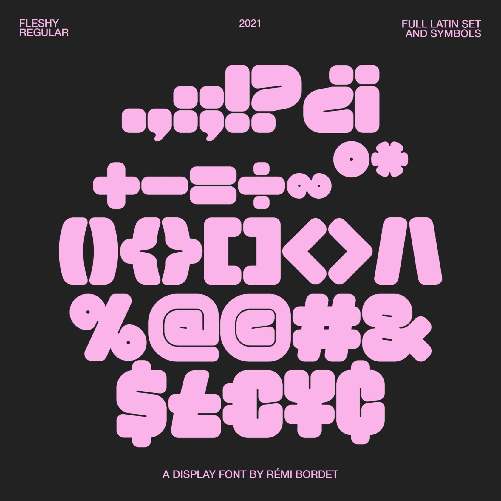Fleshy Display Font | Remi Bordet | Font Download | Studio Innate