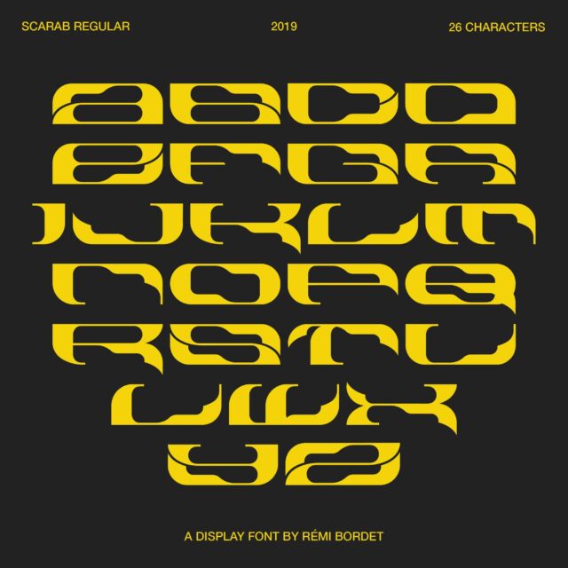 Scarab Display Font | Remi Bordet | Download | Studio Innate