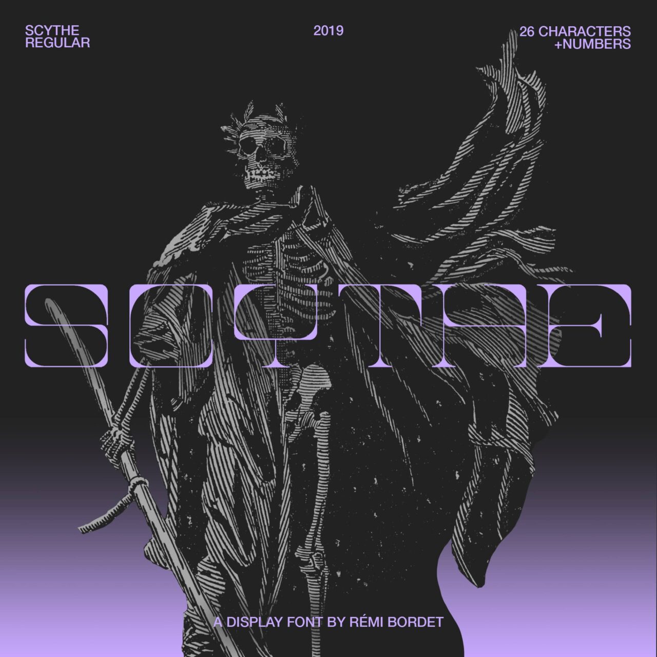 Scythe Display Font | Remi Bordet | Font Download | Studio Innate