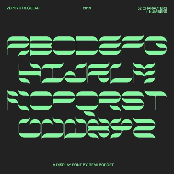 Zephyr Typeface: Unleash Creativity with Unique Display Fonts