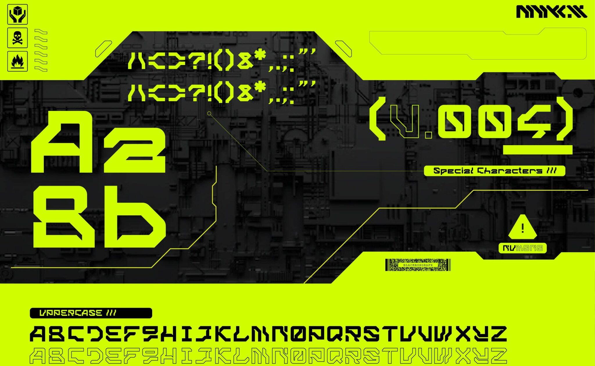 NuMono Font | Sci-fi/Cyberpunk Inspired Typeface | Studio Innate