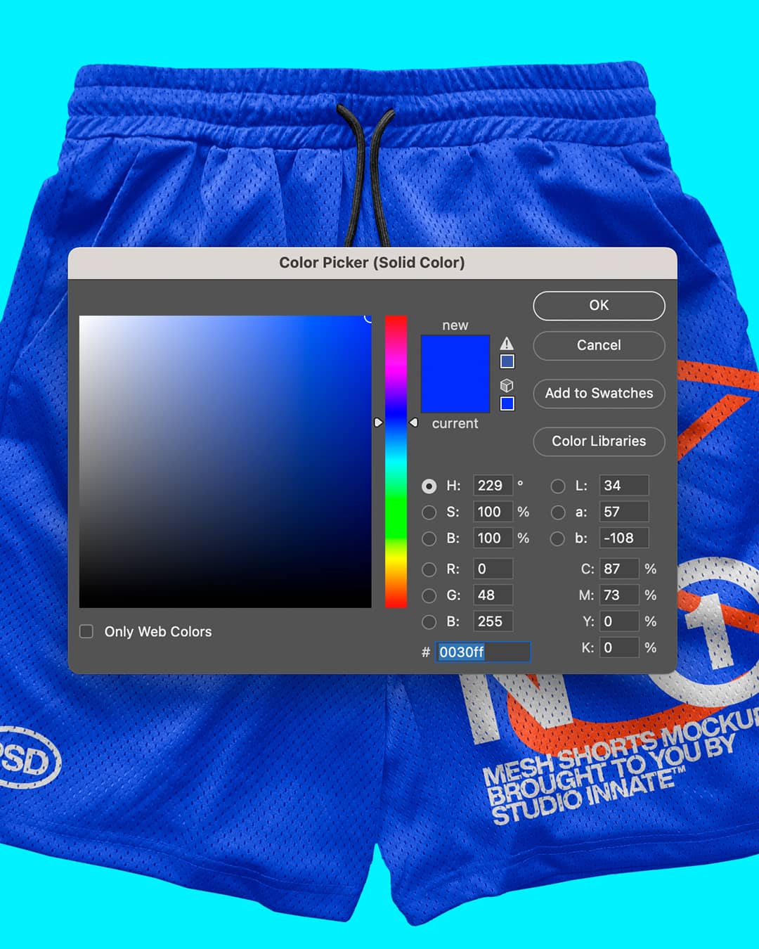 Mesh Shorts Mockup | Studio Innate | Apparel Design