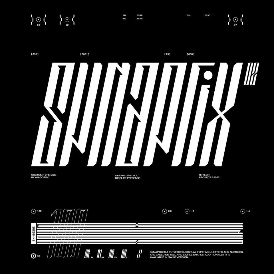 Synaptix Font: Modern and Versatile Typeface for Creative Designs