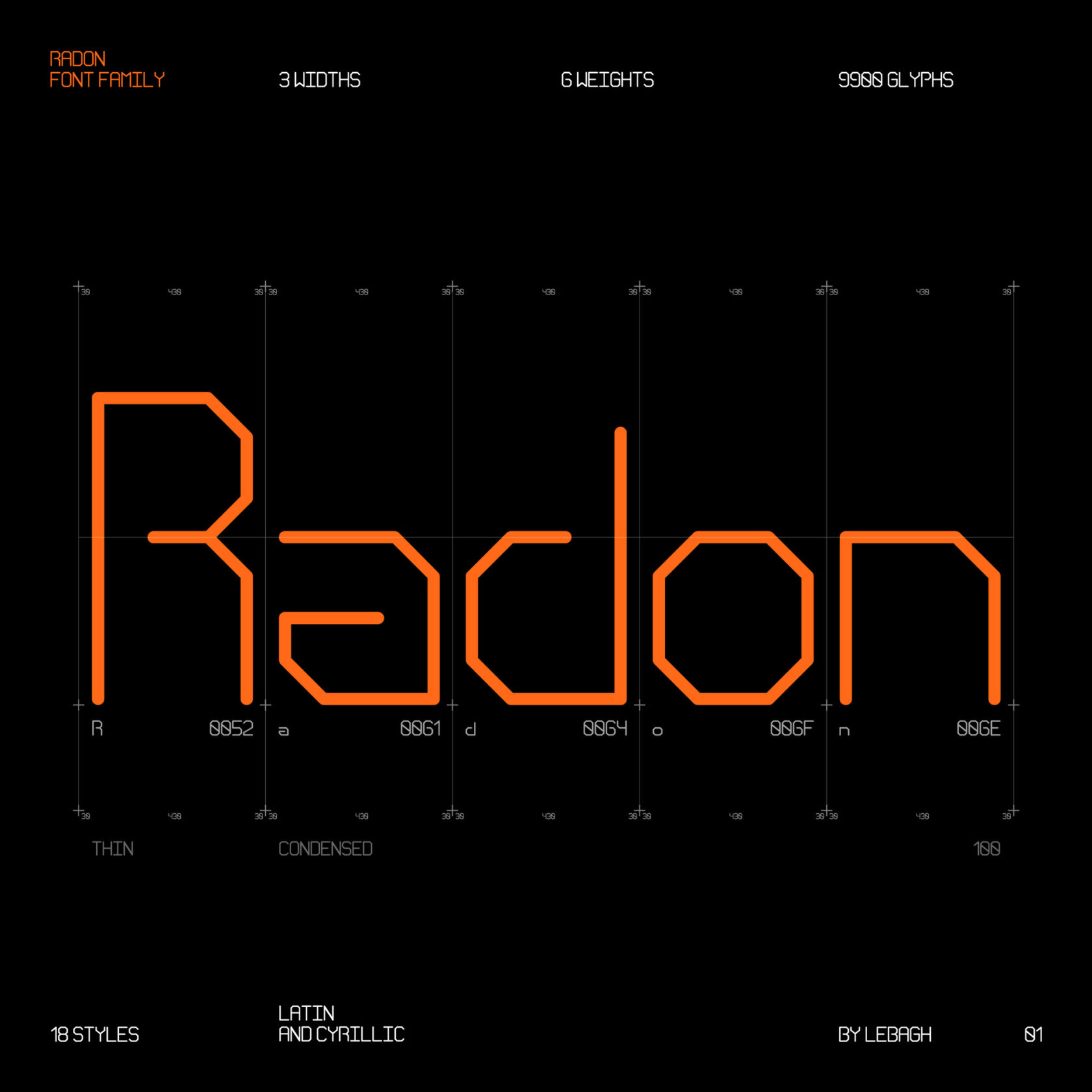 Radon Font | Modern and Versatile Typeface | Studio Innate