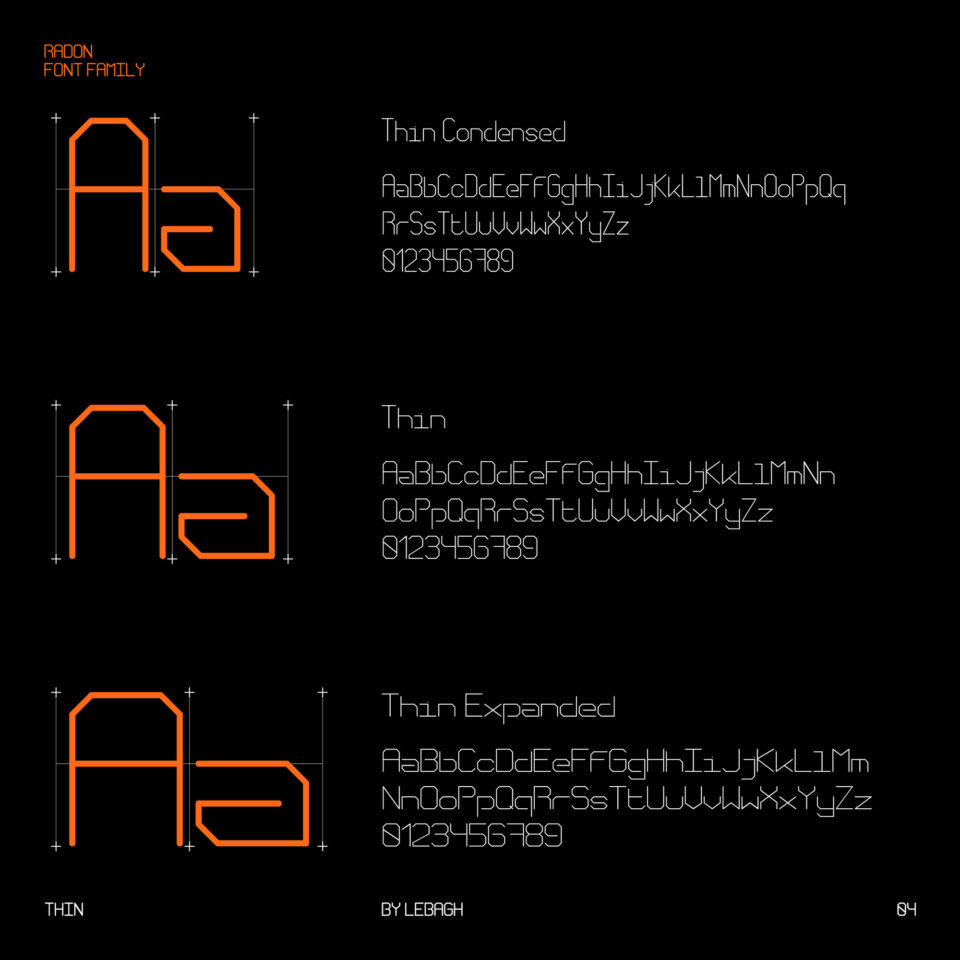 Radon Font | Modern and Versatile Typeface | Studio Innate