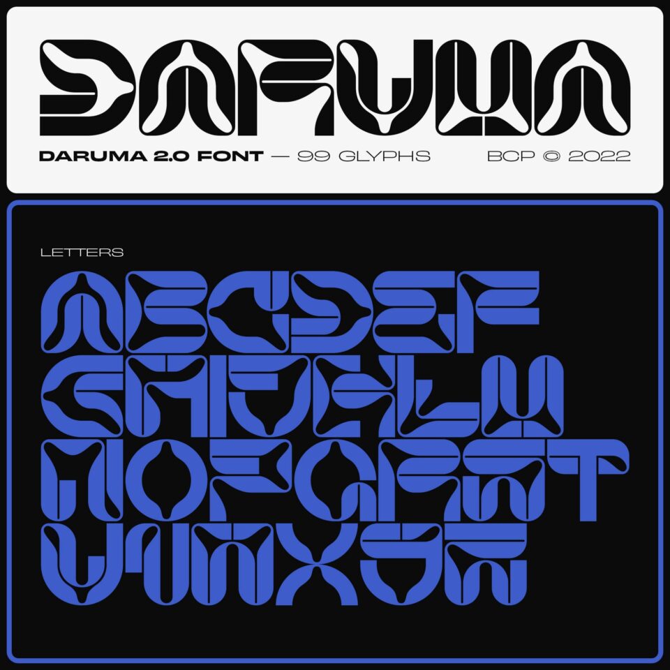 Daruma 2.0 Font: Expressive and Dynamic Typeface for Designs