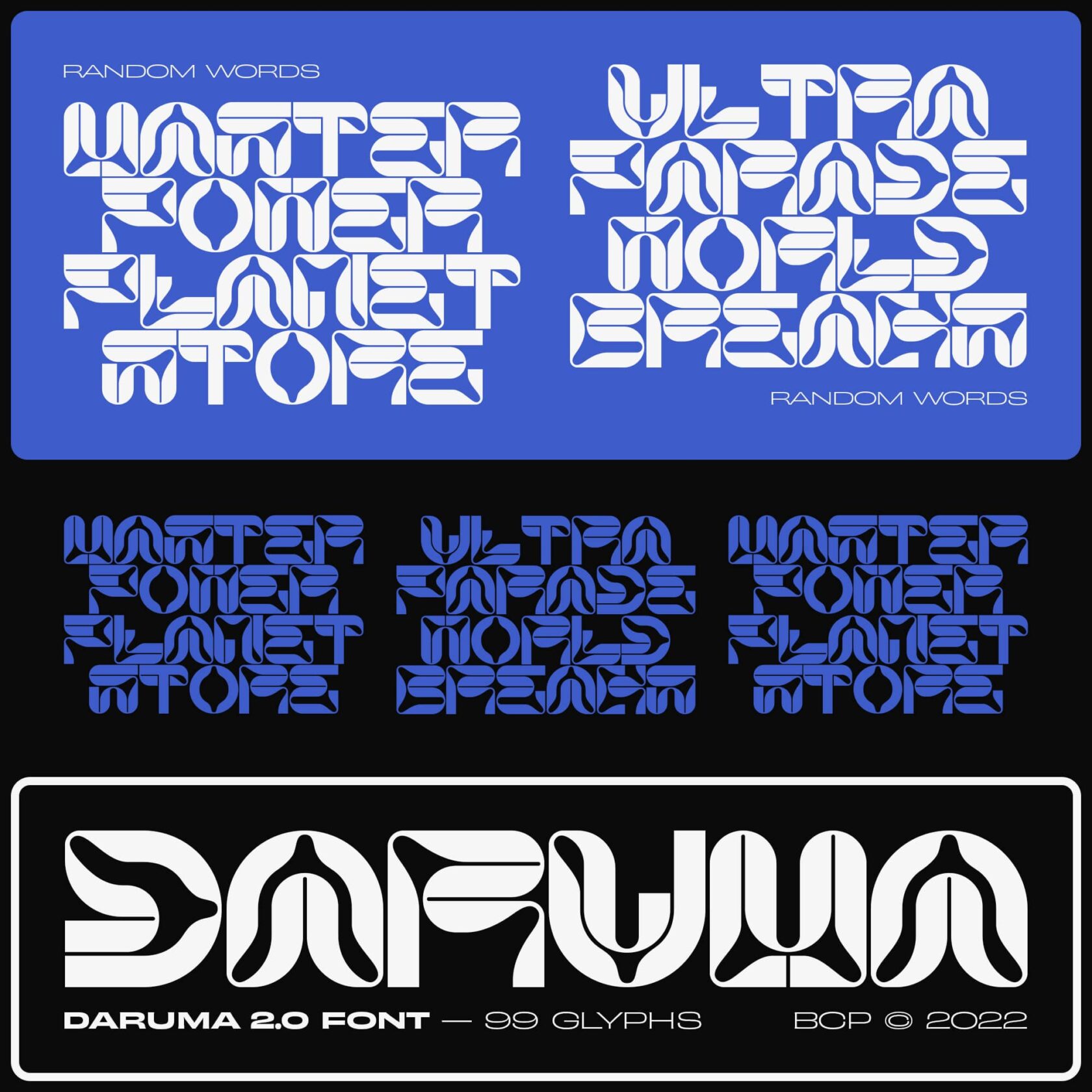 Daruma 2.0 Font: Expressive and Dynamic Typeface for Designs