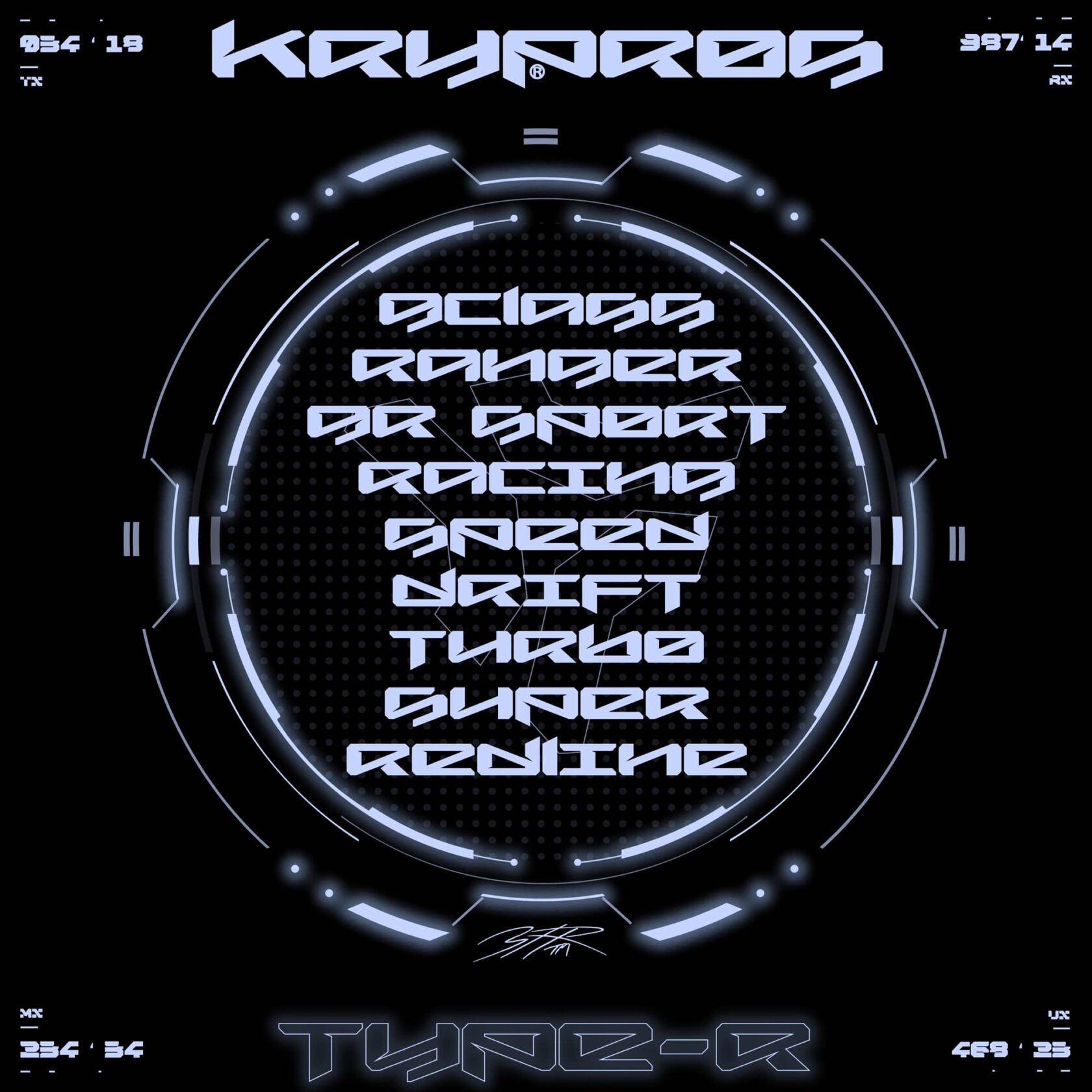 KRYPROS - TYPE R Font: Modern and Versatile Typeface