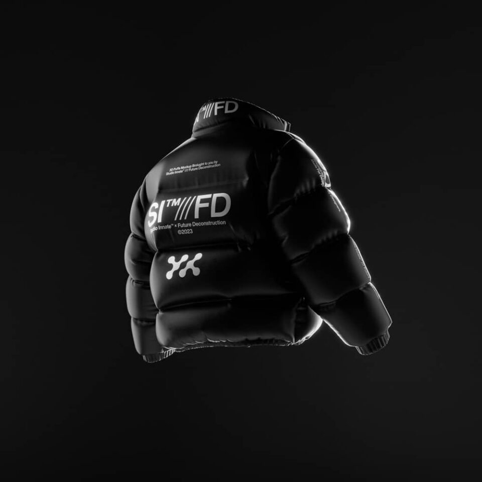 3D Puffer Jacket Mockup | Showcase Your Designs in 3D