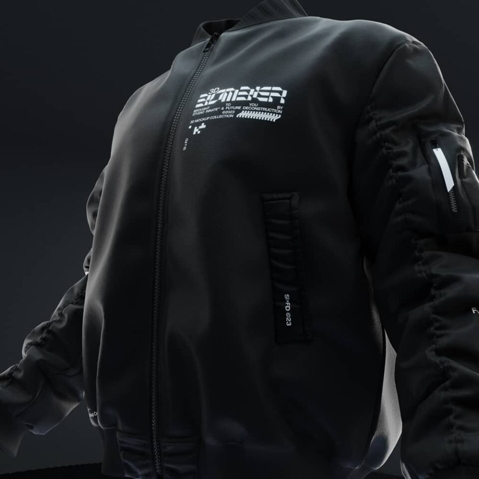 3D Bomber Jacket Mockup: Realistic and High-Quality Presentation