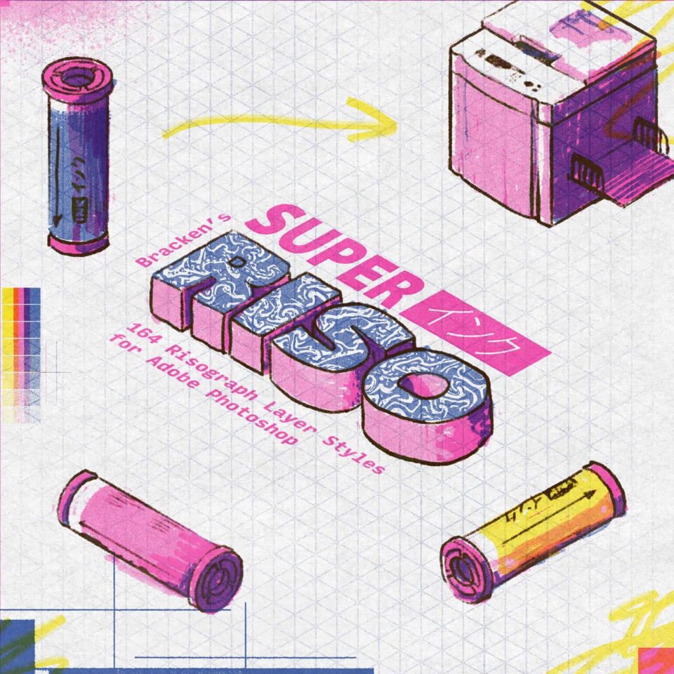 Super Riso Texture Pack | Risograph Textures | Studio Innate
