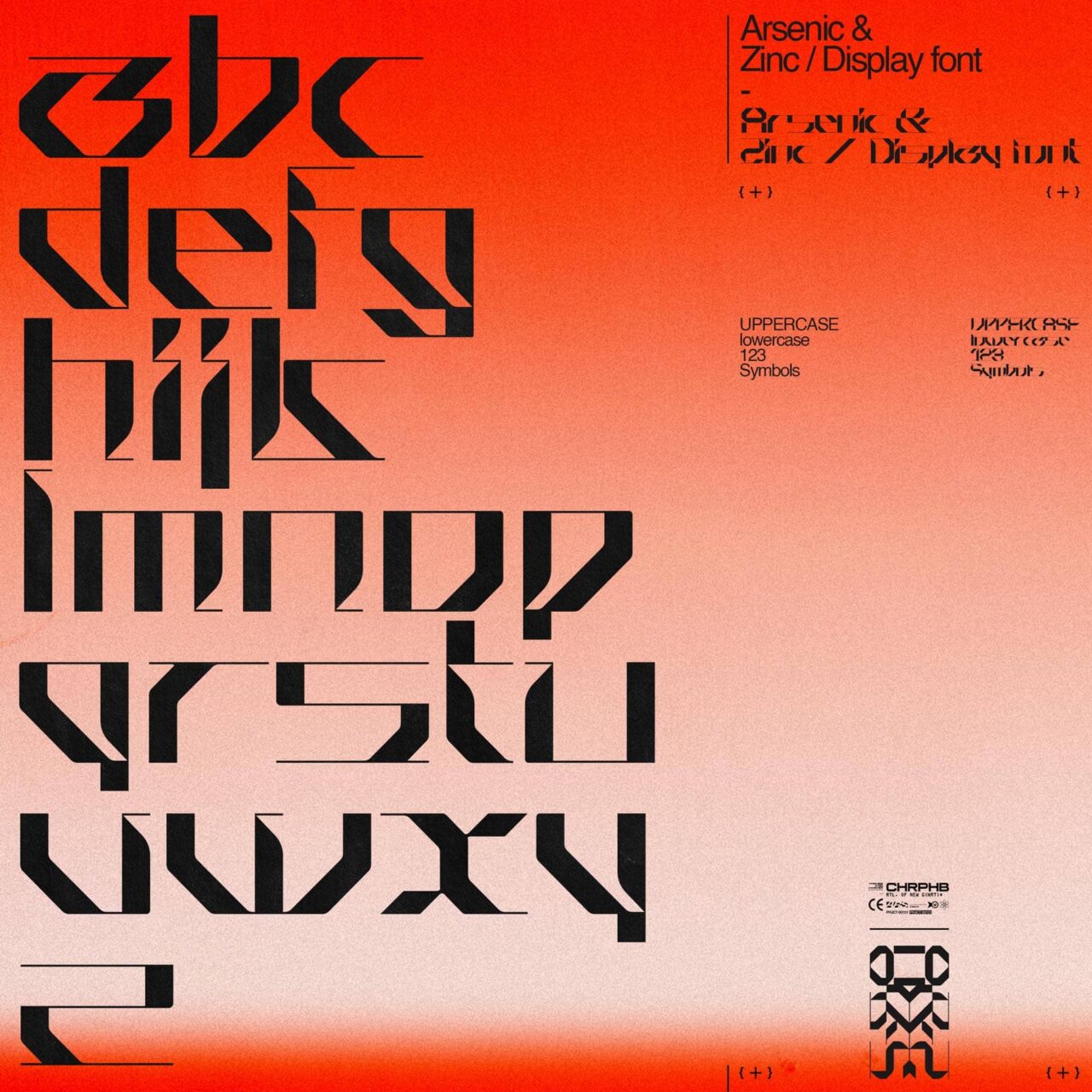 Arsenic & Zinc Font: Industrial Display Font for Futuristic Designs