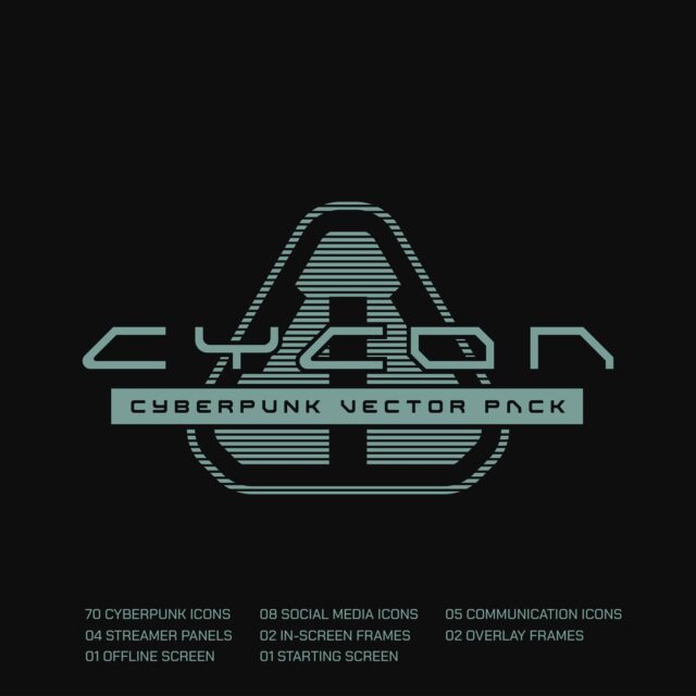 CYCON Vector Pack: Streamer Pack Cyberpunk-inspired Designs