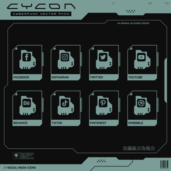 CYCON Vector Pack: Streamer Pack Cyberpunk-inspired Designs