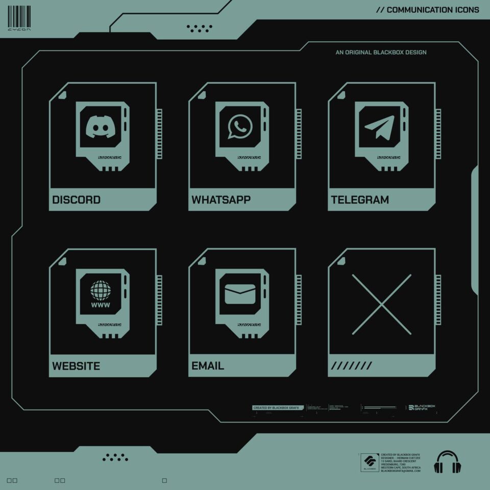 CYCON Vector Pack: Streamer Pack Cyberpunk-inspired Designs