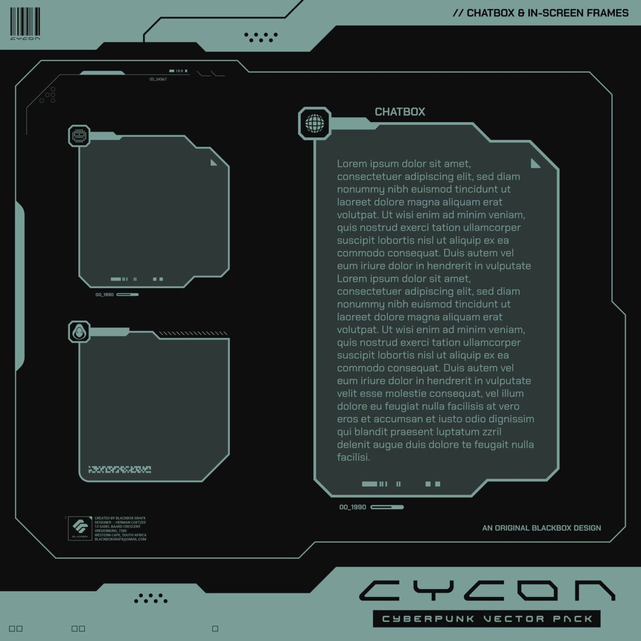 CYCON Vector Pack: Streamer Pack Cyberpunk-inspired Designs