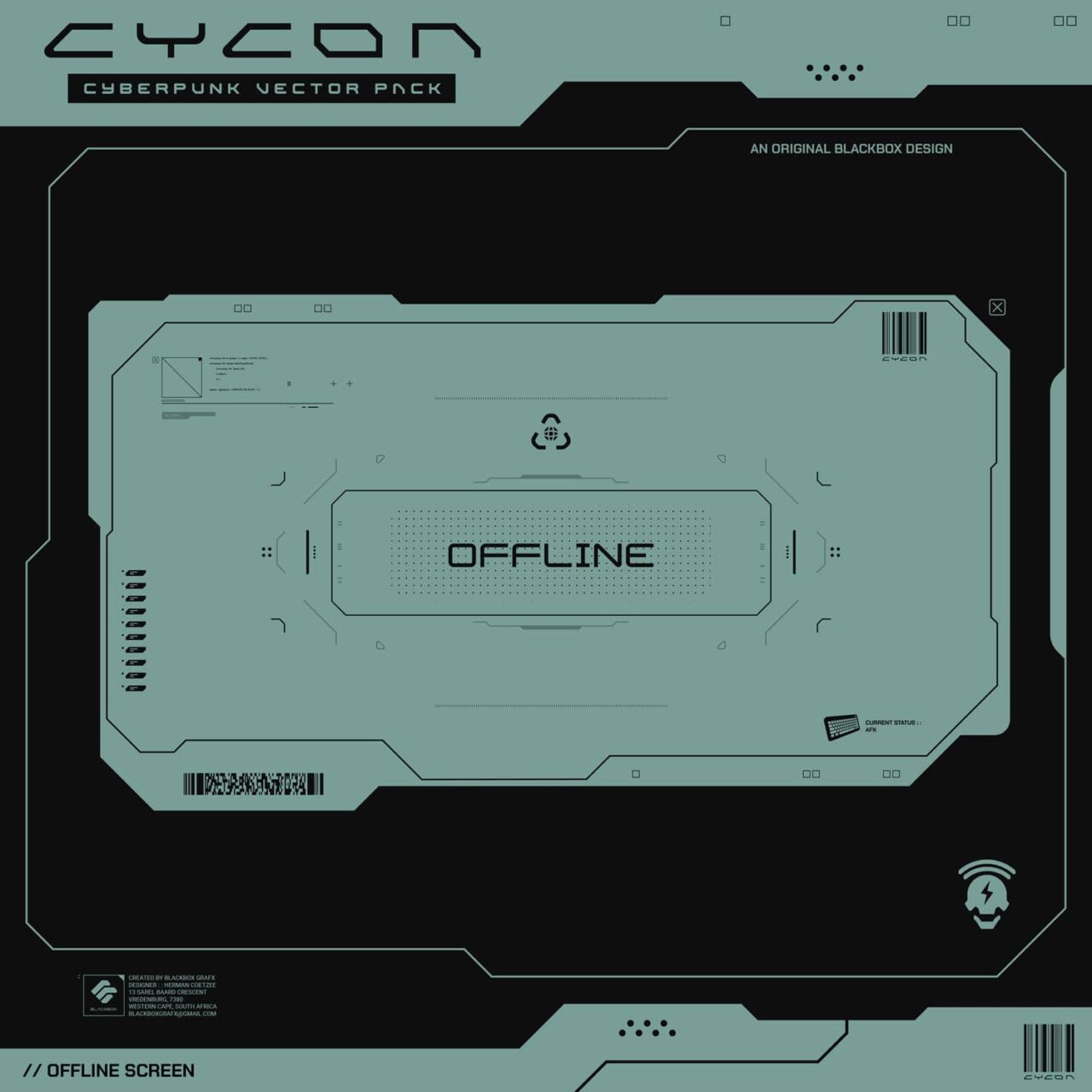 CYCON Vector Pack: Streamer Pack Cyberpunk-inspired Designs