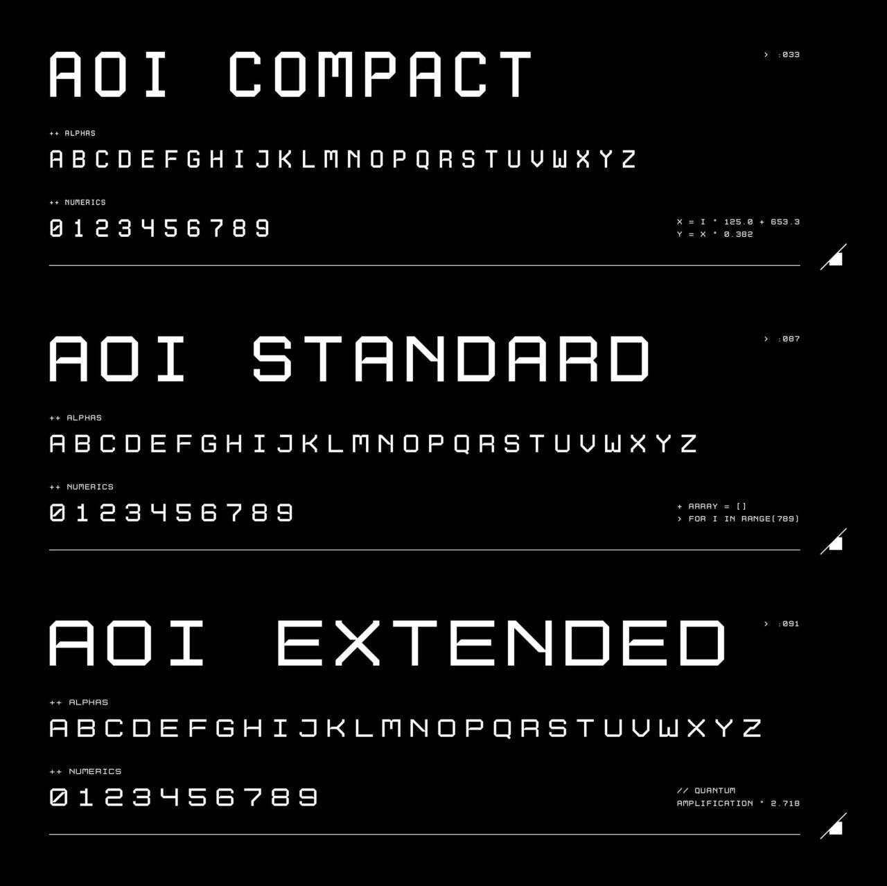 Aoi Mono Nanocrypt Font - Unique font, Numerics, and Symbols