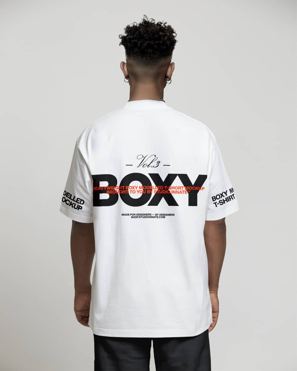 Boxy Modelled T-Shirt Mockup - Showcase Your Apparel Designs
