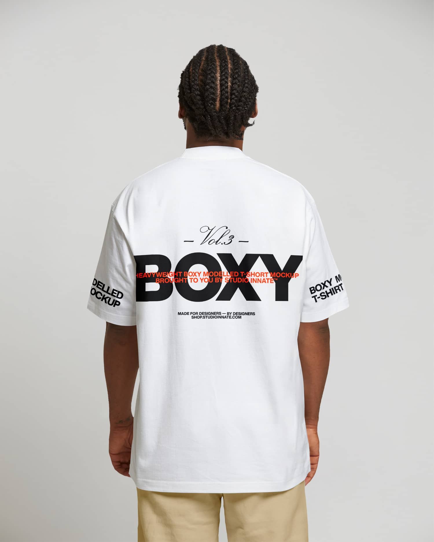 Boxy Modelled T-Shirt Mockup - Showcase Your Apparel Designs