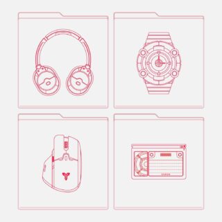Electronic Vector Line Art - Illustrations of Electronic Devices