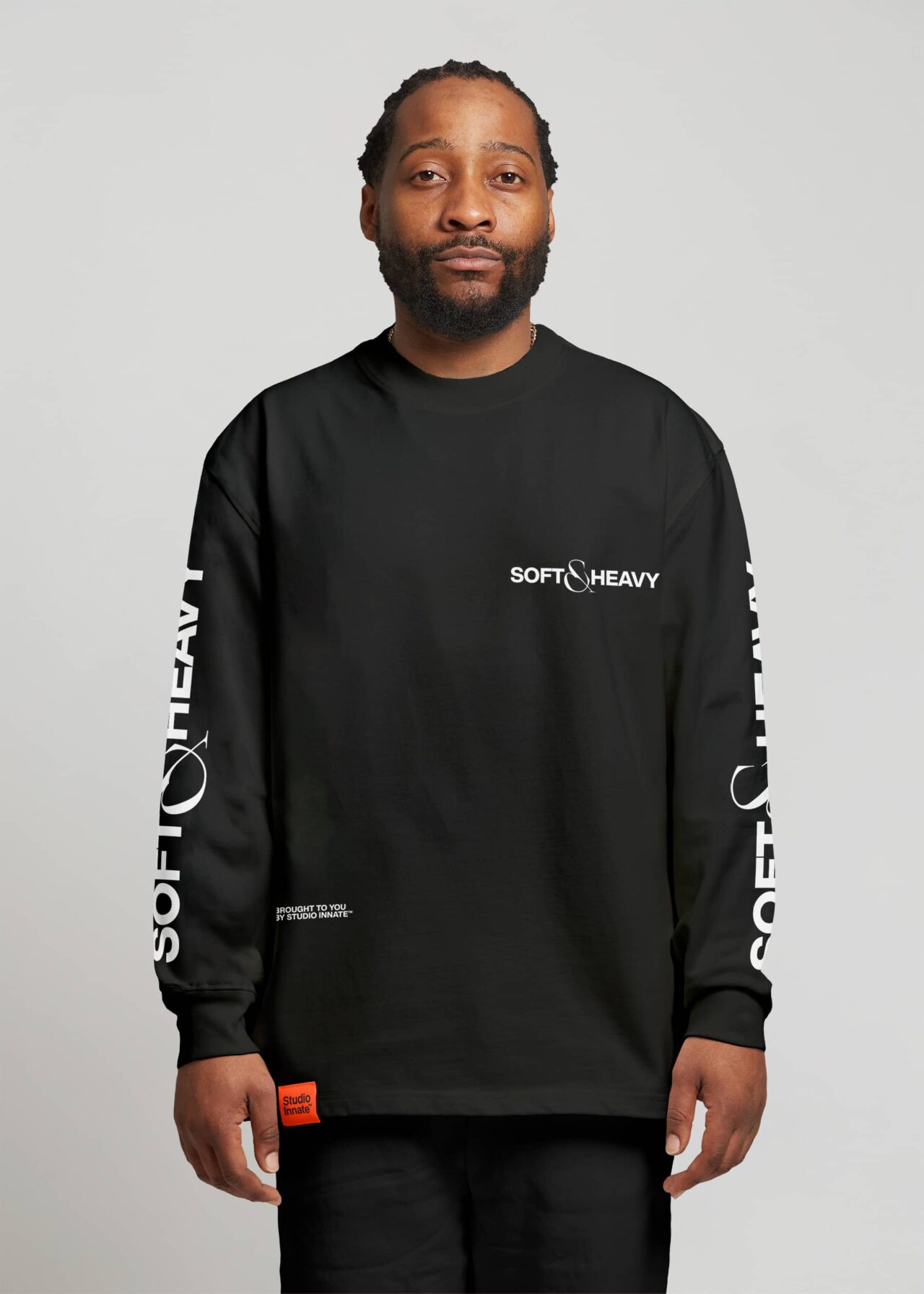 Modelled Long Sleeve Mockup - Showcase Your Apparel Design