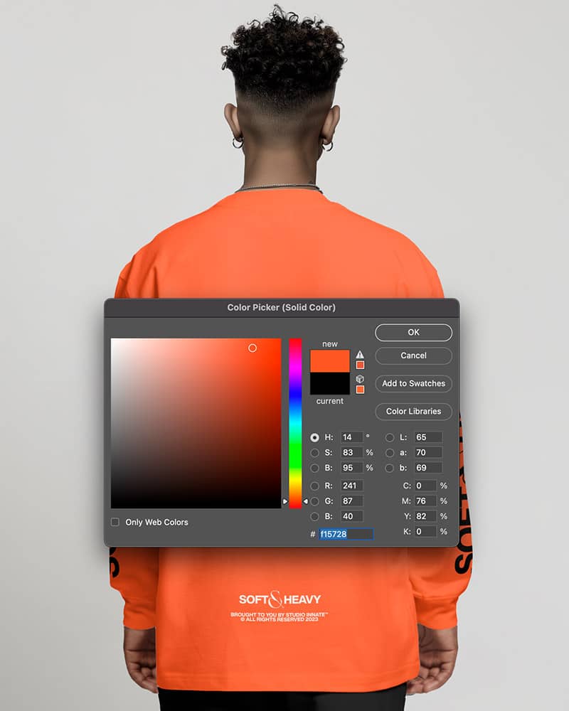 Modelled Long Sleeve Mockup - Showcase Your Apparel Design