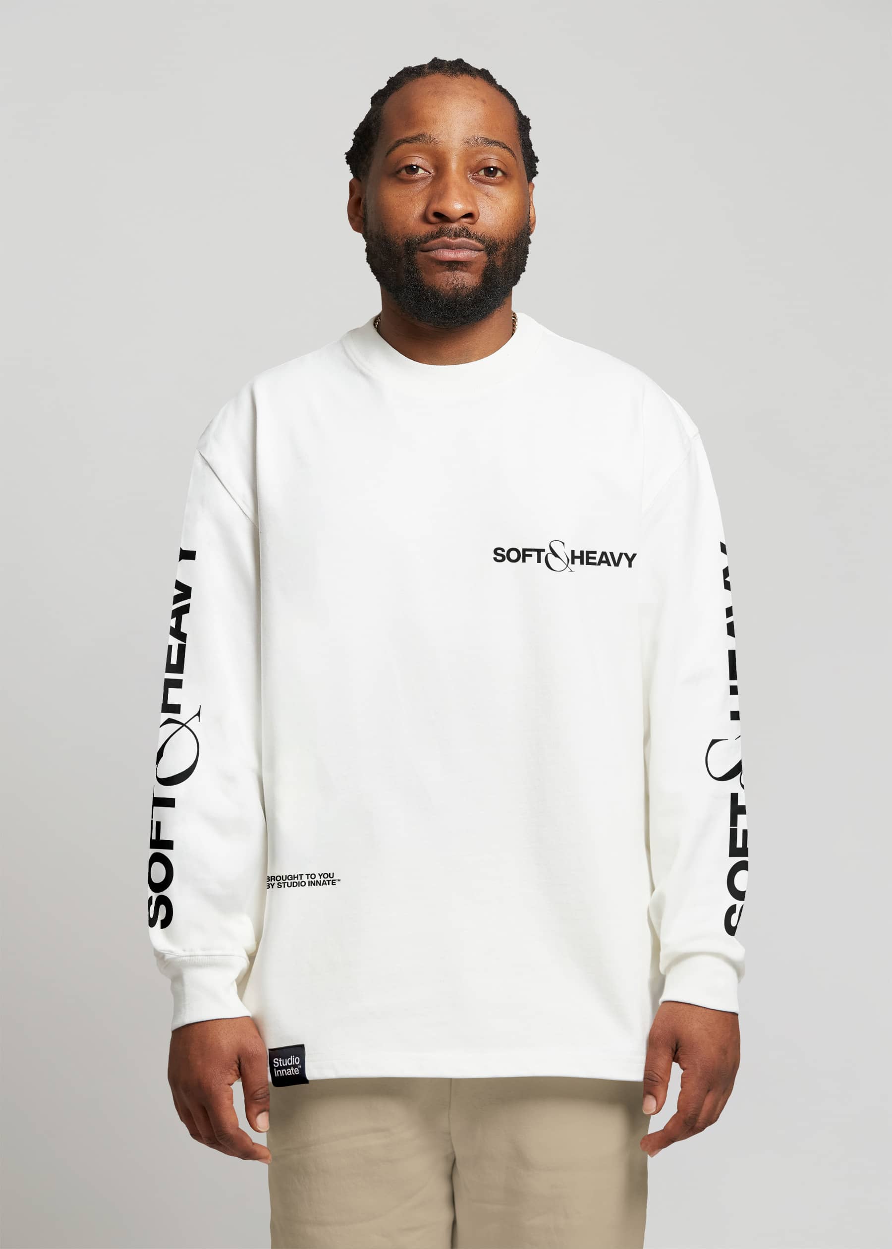 Modelled Long Sleeve Mockup - Showcase Your Apparel Design