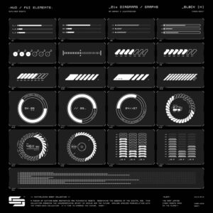 Cyberpunk Asset Pack | Graphic Design Assets | Studio Innate