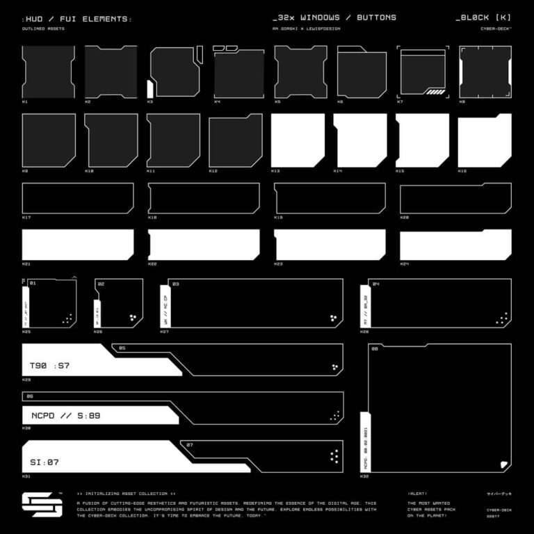 Cyberpunk (Lite) Asset Pack | Graphic Design | Studio Innate