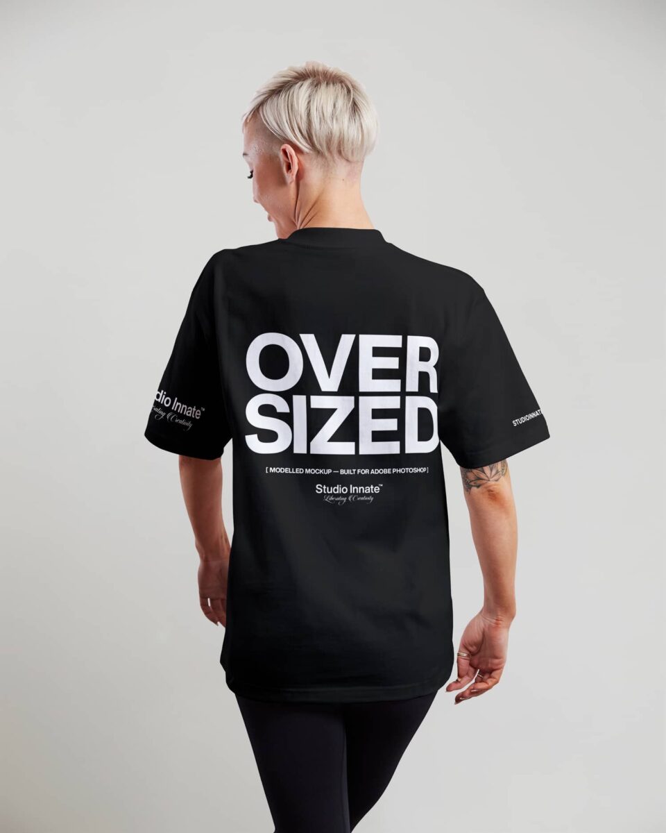 Women's Oversized T-Shirt Mockup | Studio Innate | Apparel