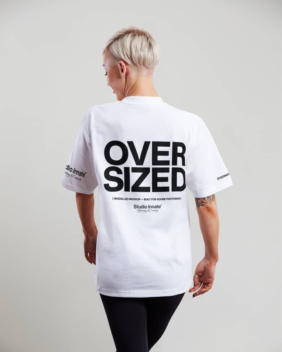 Women's Oversized T-Shirt Mockup | Studio Innate | Apparel